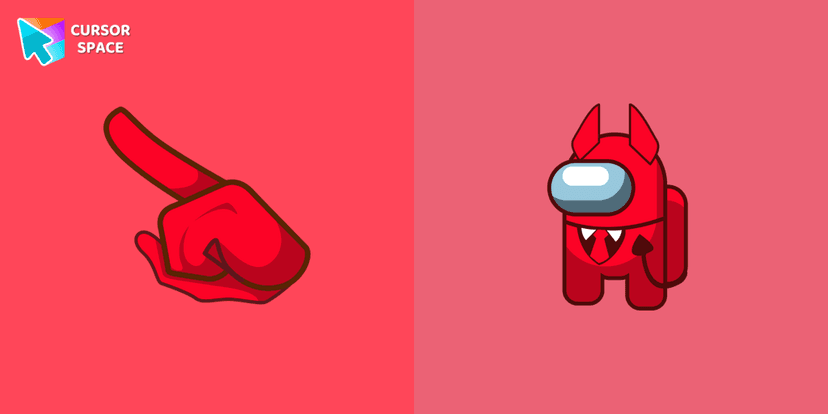Cursor Among Us Devil Character For Chrome - Cursor Pack | Cursor Space